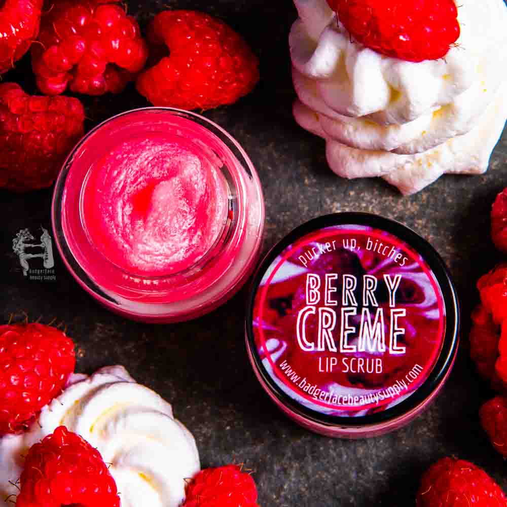 Raspberry Lip Scrub for Irresistible Softness. – Badgerface Beauty Supply